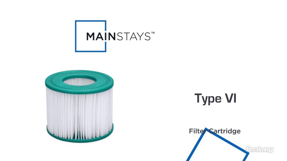 Mainstays Type VI Spa Filter Cartridge for Above Ground Spa, 2 Pack ...