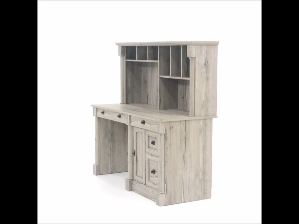Sauder Palladia Computer Desk With Hutch, Split Oak Finish - Walmart.com