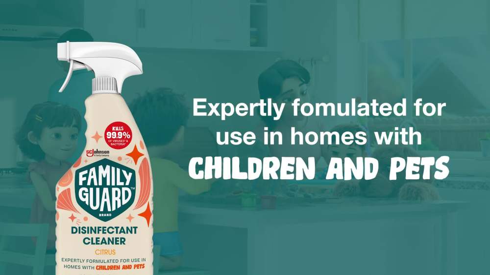 FamilyGuard Brand Disinfectant Cleaner, 32 oz, Fresh, Multisurface ...