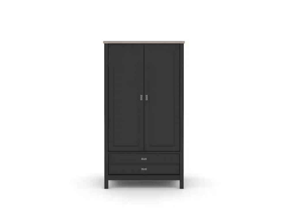 Sauder Cottage Road Wardrobe/Armoire Cabinet, Raven Oak Finish ...