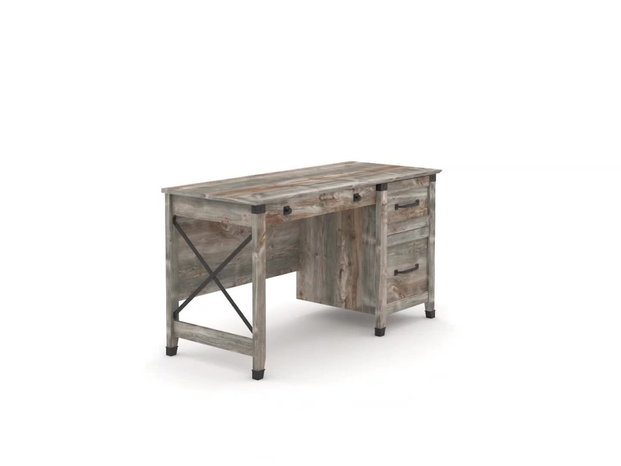 Sauder Carson Forge Desk, Rustic Cedar Finish - Walmart.com